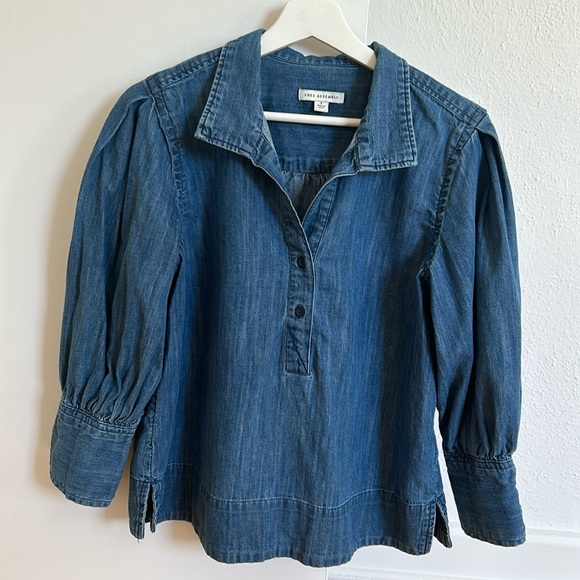 Free Assembly | Tops | Free Assembly Denim Poet Top | Poshmark